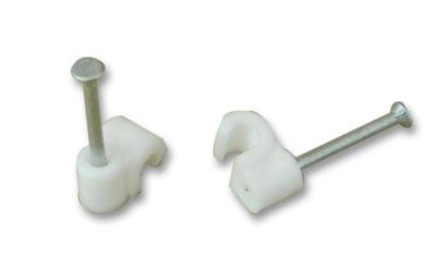 ZZV44180 Unifix Cable Clip Round White 6.00mm 100/Box | eBay UK