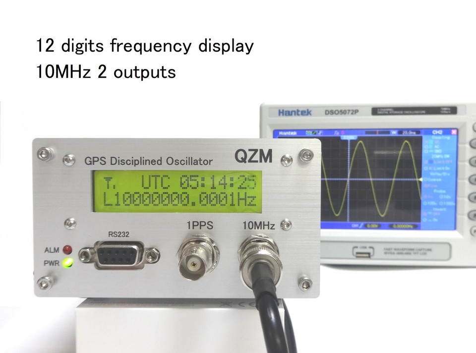 ♪10MHz 2 Output Holdover Function GPSDO Master Clock GPS Disciplined ...