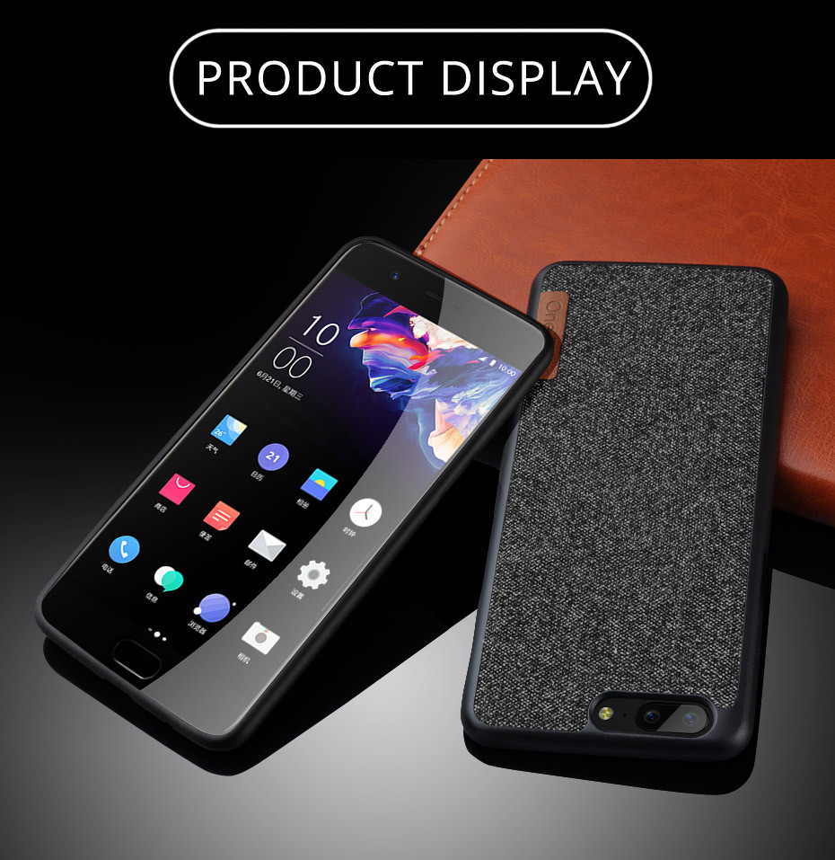 Shockproof Soft TPU+Flannel Leather Skin Back Cover Case For Oneplus 6 ...