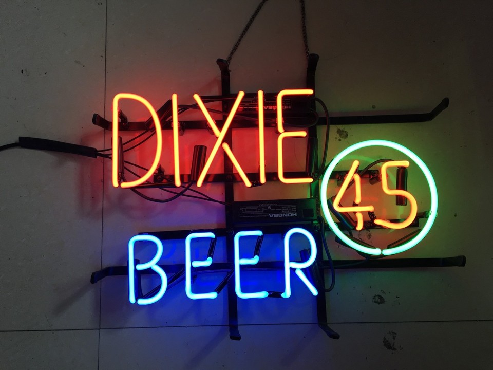 DIXIE BEER 45 Neon Light Sign Beer Bar Pub Bistro Wall Decor Visual Art ...