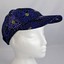 EP Pro Ladies Golf Ball Cap Black Purple and Yellow Flowers Adjustable ...