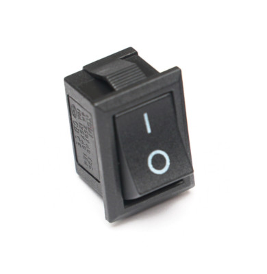 Mini Rocker Switch 2-Pin ON-OFF 125VAC/10A 250VAC/6A SPST KCD1 ONE ...