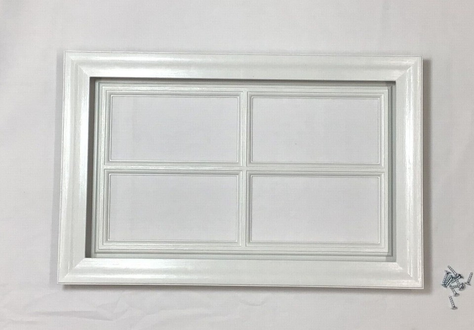 White Amarr Garage Door Window Kit Short Panel Frame Insert Grill Glass ...
