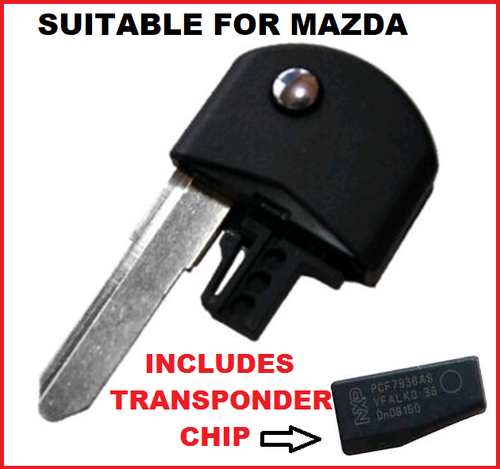 Transponder FLIP Car KEY BLANK Suitable for MAZDA 2 3 6 CX7 CX9 RX8 ID ...
