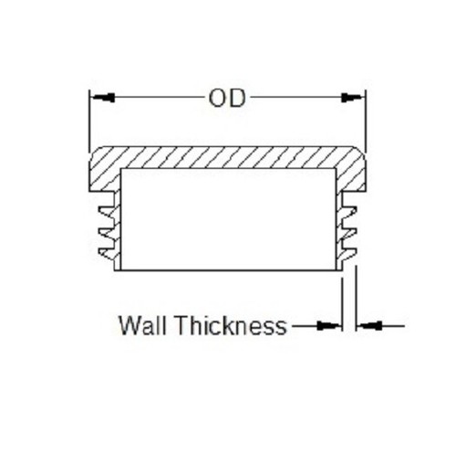 10 Pack Square Tube Inserts 70mm x 70mm, White, Box Section Caps, Tube ...
