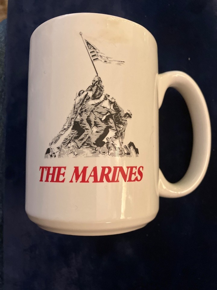 United States Marine Corps Ceramic Coffee Mug With Red & Black Design ...