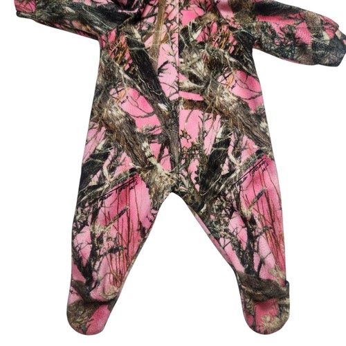 True Timber Girls Pink Camo Zip Up Fleece Outfit Hooded Deer Ears Size ...