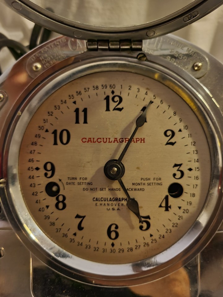 Vintage 1941 Pool Hall Calculagraph Time Clock Model 30 | eBay