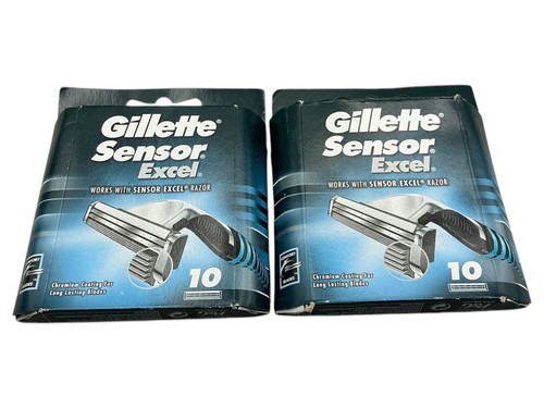 Gillette Sensor Excel Razor Cartridges 20 count For Men - Chromium ...