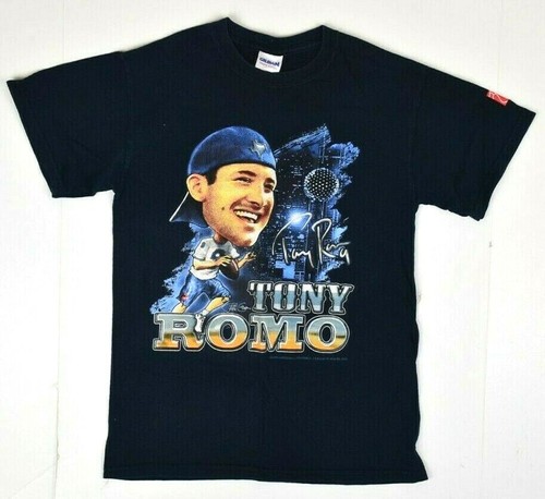 Vintage NFL T-Shirt Dallas Cowboys Size XS/S Tony Romo Big Head Action ...