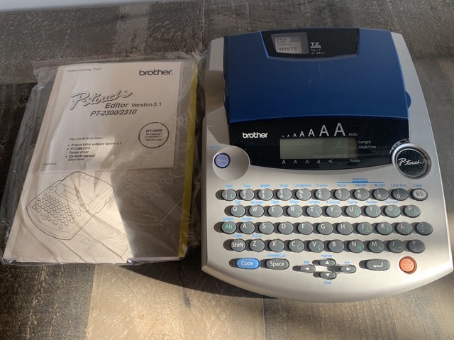 Brother Pt-2300 / 2310 P-touch Electronic Thermal Label Maker for sale ...