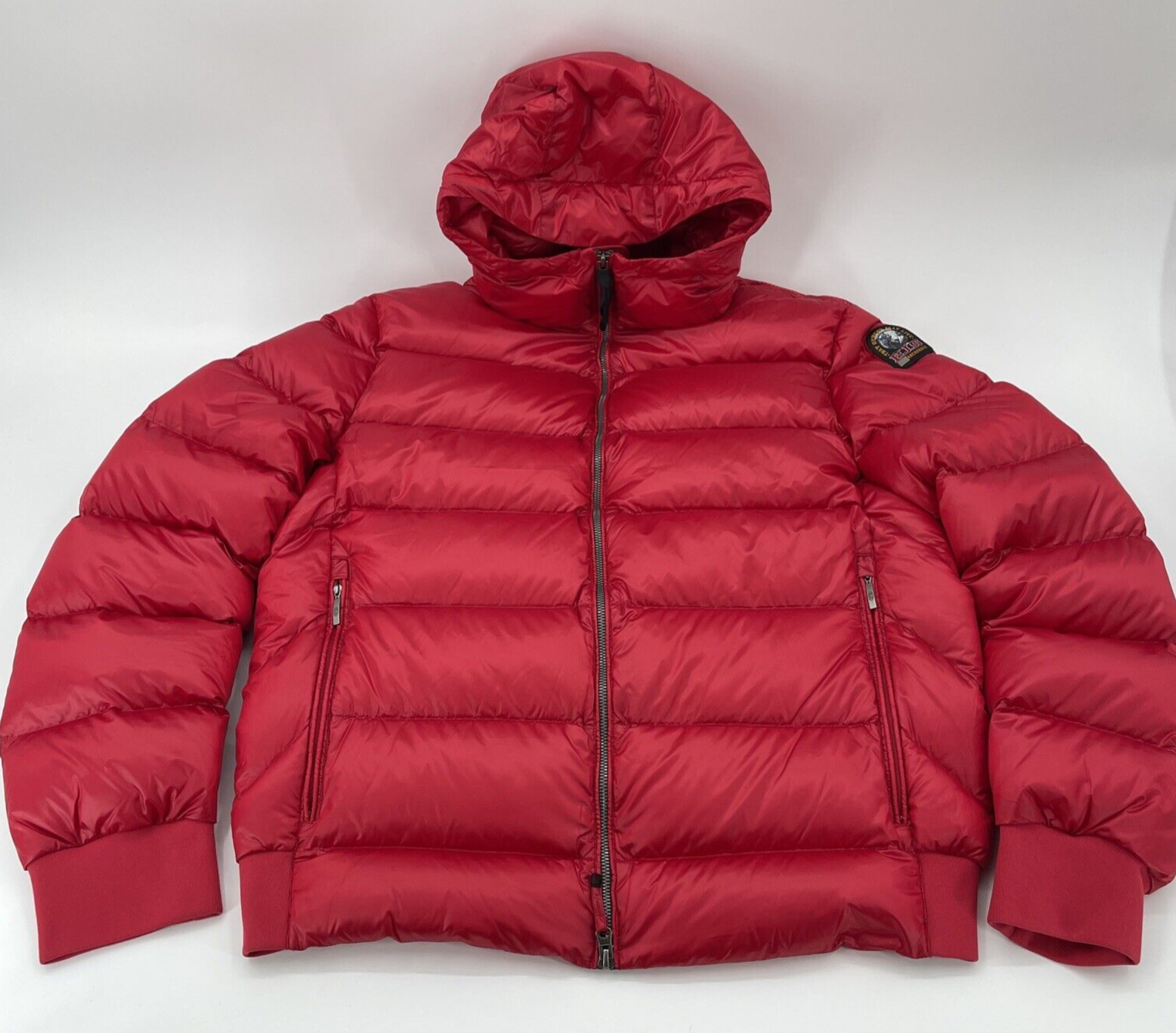 Parajumpers Sheen Down Puffer Jacket Womens 2XL Red Hooded | eBay