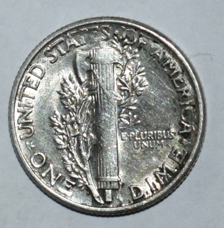 1944 MERCURY DIME 90% SILVER COIN Strike Trough DD Cud Error Rare | eBay