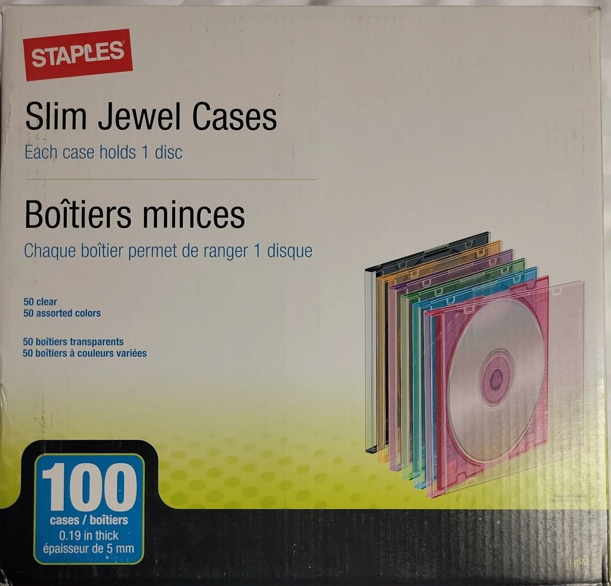 Slim Cd Cases 100 Pack