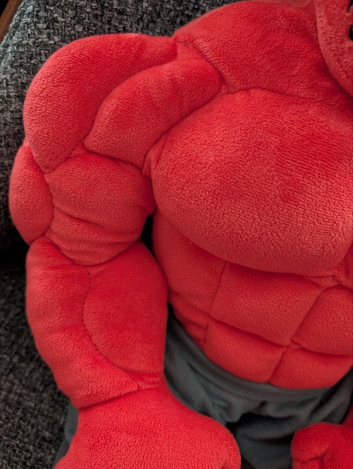 Marvel Incredible Red Hulk Plush Pillow Figure Approx 22" NWT | eBay