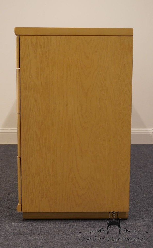 MENGEL FURNITURE Bleached Oak Mid Century Modern MCM 56" Double Dresser ...