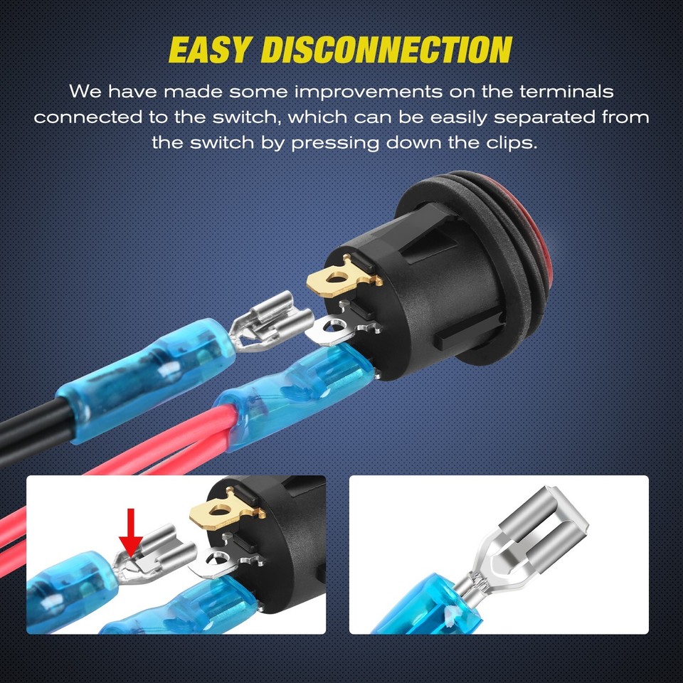 Nilight 3 Gang Rocker Switch Panel 12V Waterproof On-Off Toggle ...