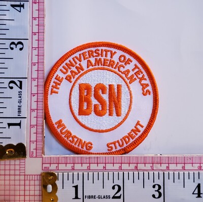 BSN Nursing Student U Of Texas Pan American Patch Applique Crest Badge ...