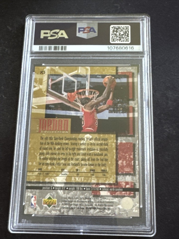 1995 Upper Deck Michael Jordan Slam Dunk Champion # JC5 Jordan ...