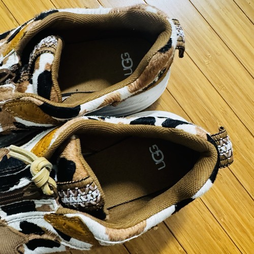 UGG Zip Cow Print Women's Leather Platform Shoes 9 | eBay