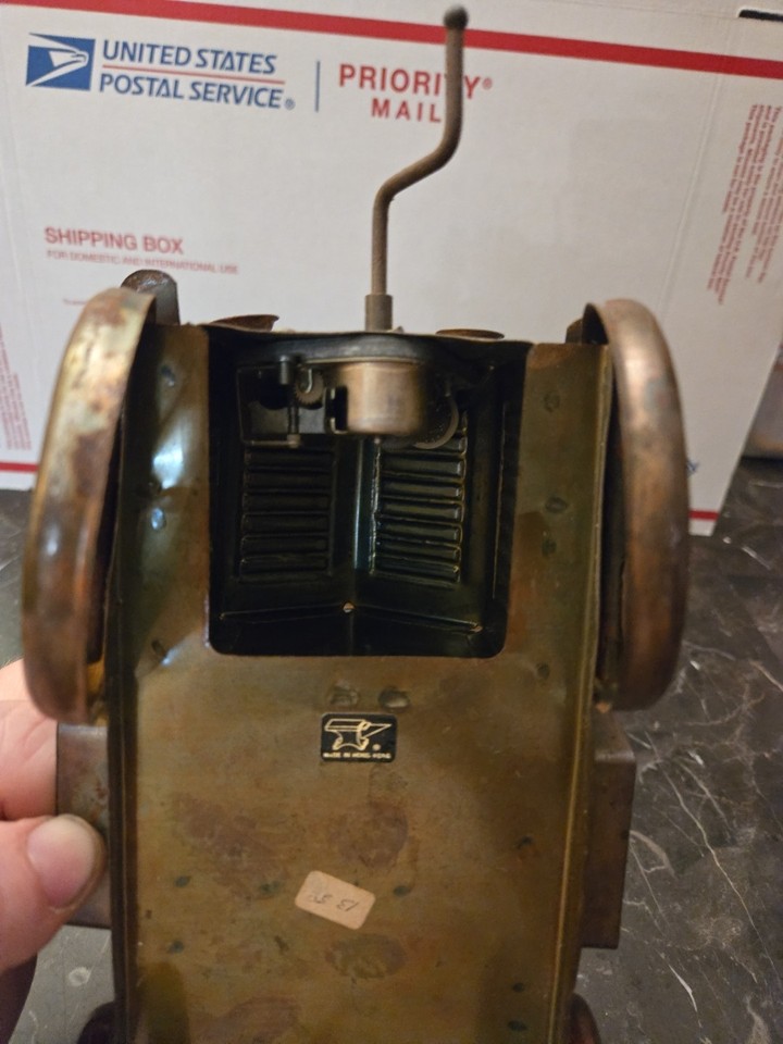 Vintage Copper/tin Music Box Car | King of the Road Tune | Jalopy Car ...