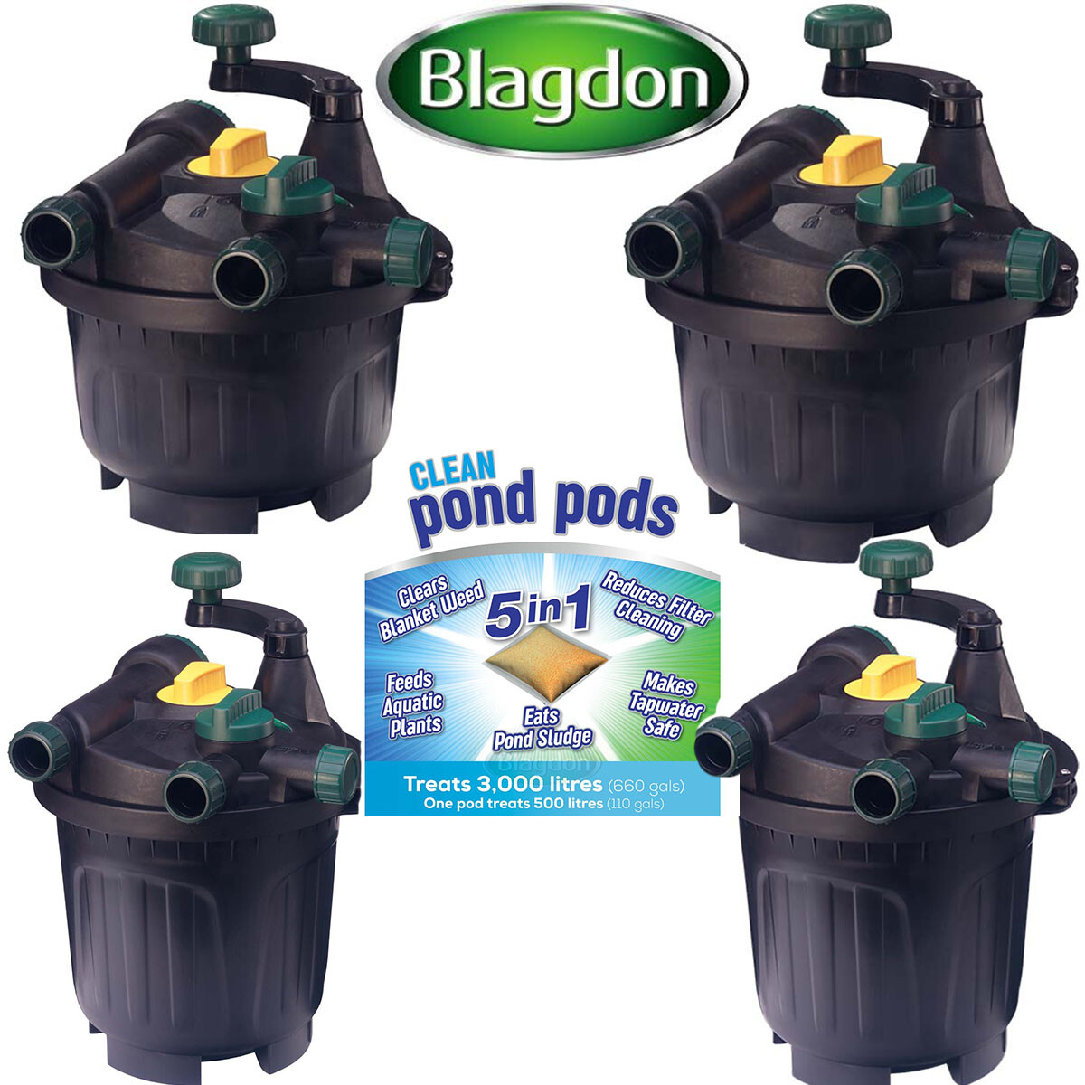Blagdon Clean Pond Machine Foam Free Pressure Pond Filter UVC ...