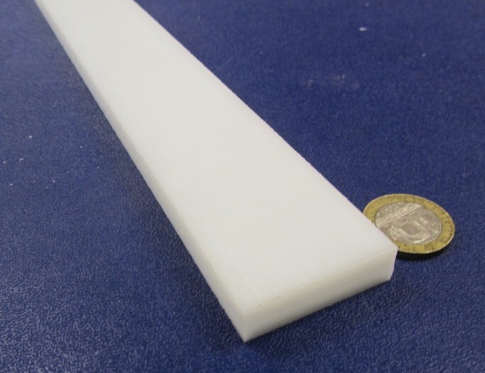 Delrin Acetal Bar 3/8" (.375") Thick x 1.50" Wide x 24" Long White | eBay