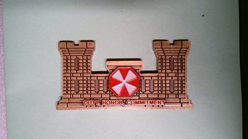 CHALLENGE COIN EIGHTH US ARMY ACofS ENGINEERS COLONEL SERGEANT MAJOR ...