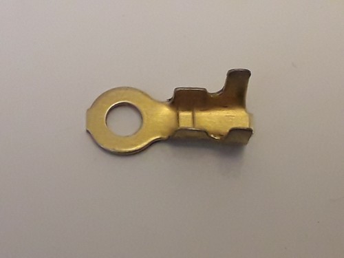 NON INSULATED BRASS RING EARTH CRIMP TERMINALS 2mm 3mm 4mm 5mm 6mm 8mm ...