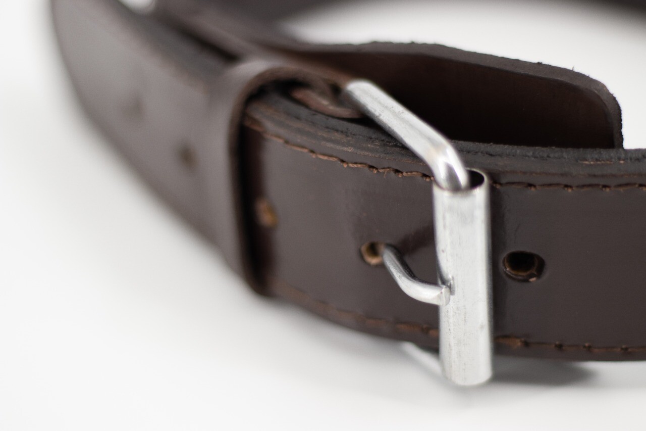 Dog Collar With Handle Real Leather Pet Collar For Large Breeds Heavy ...