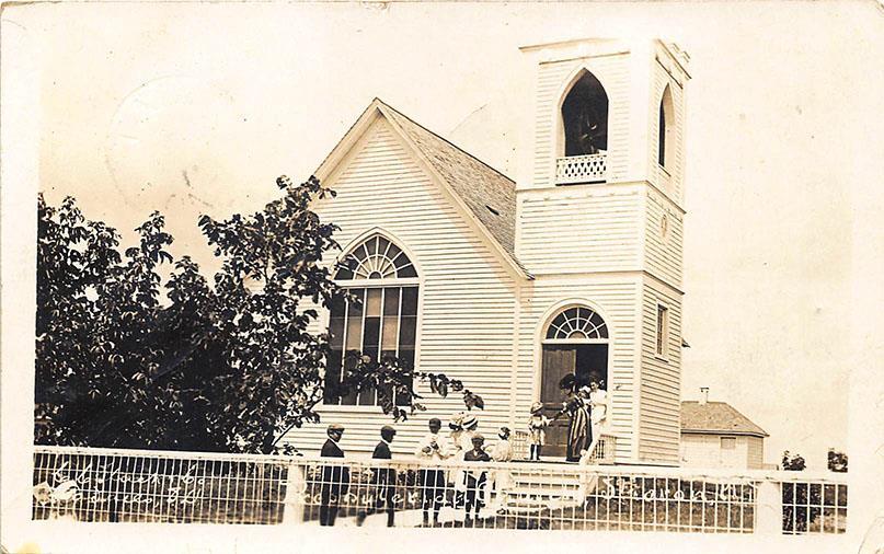 Sharon ND Church in 1911 RPPC Postcard | eBay