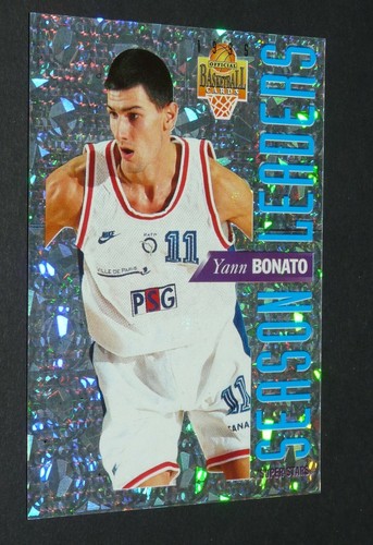 YANN BONATO SEASON LEADERS PSG RACING BASKET 1995 BASKETBALL FRANCE ...