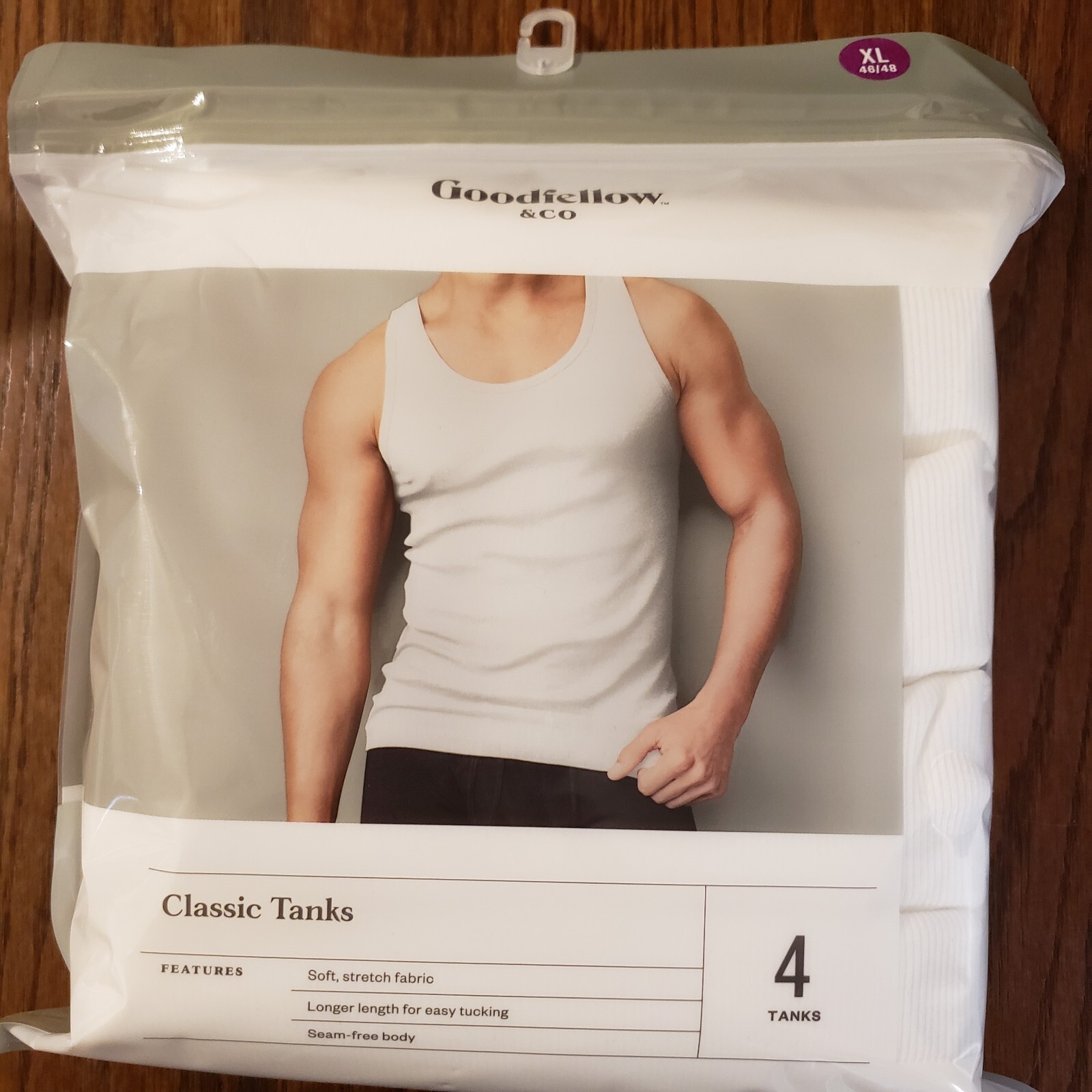 Goodfellow & Co Men's Tagless Rib Knit Tank Tops - Size XL - 4 White ...