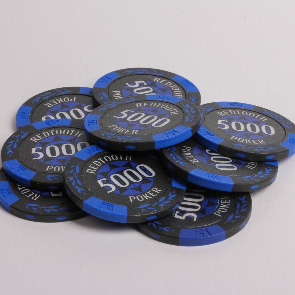 Redtooth Poker Premium Modern 500 Piece Poker Chip Set with Button Kit ...