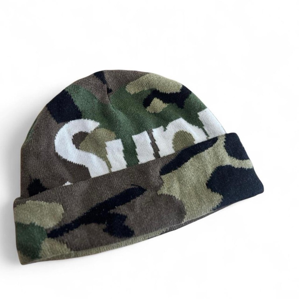 Supreme Woodland Camouflage Logo Beanie Hat | eBay UK