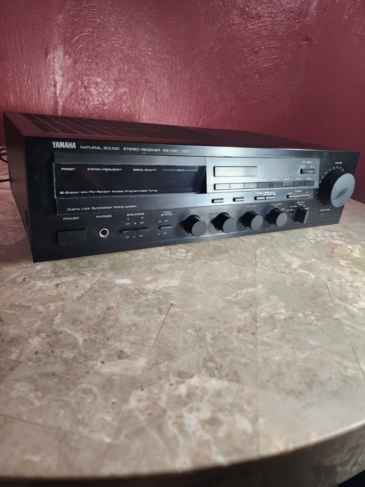 Yamaha RX-730 Stereo Receiver 16 Station Tuning Direct CD Switch tested ...