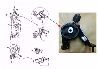 FOR TOYOTA ESTIMA 2.4i ACR50 REAR ENGINE MOUNTING 05 >ON | eBay UK