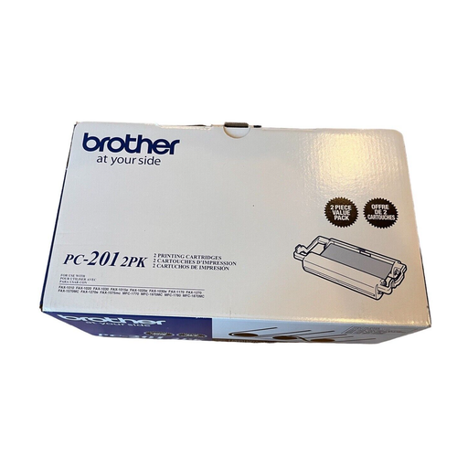 2-Pack Genuine OEM Brother PC201 Black Thermal Fax Cartridges PC2012PK NIOB | eBay