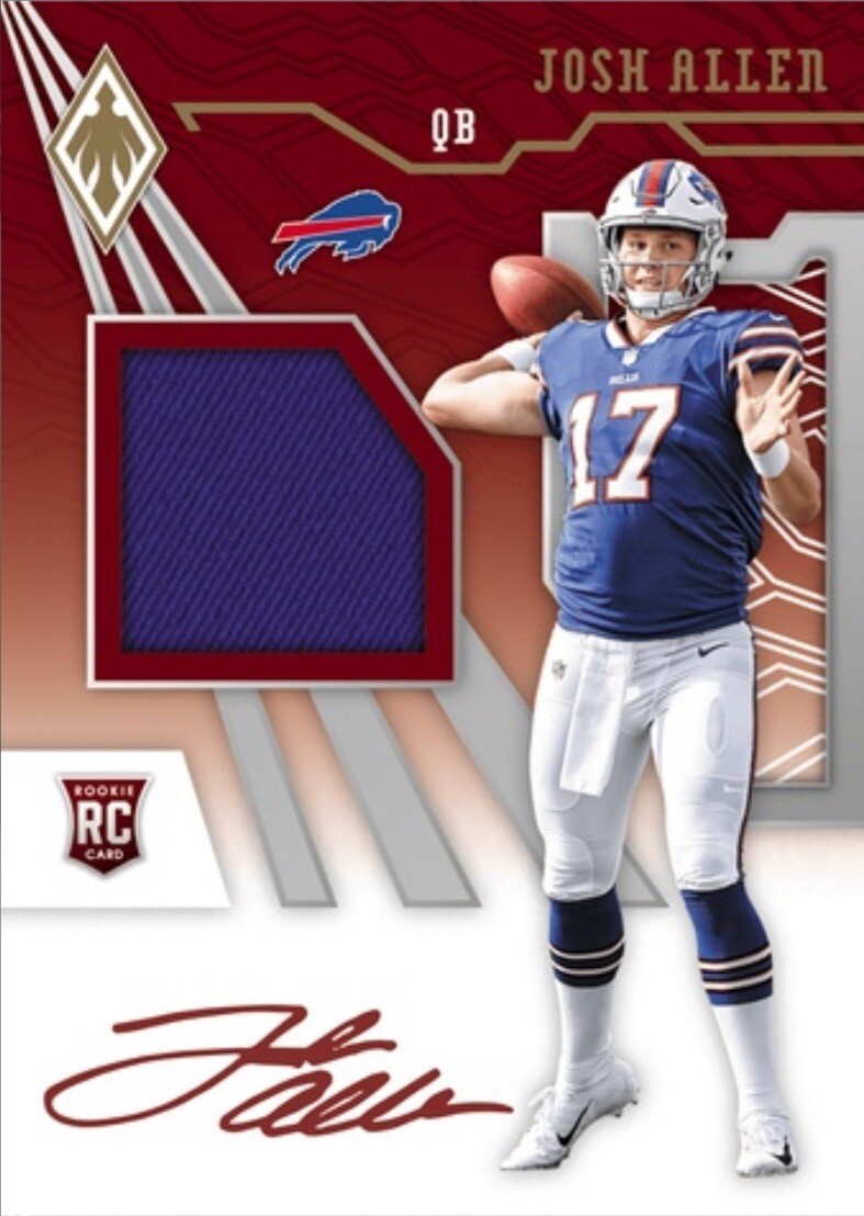 2018 Phoenix Josh Allen Rookie Patch Auto RPA RC NFL Blitz Digital Card ...