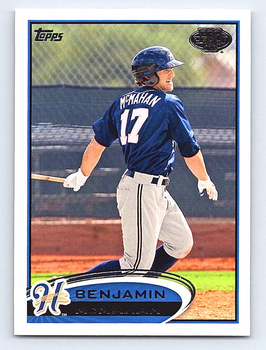 2012 Topps Pro Debut Benjamin McMahan #203 Helena Brewers | eBay