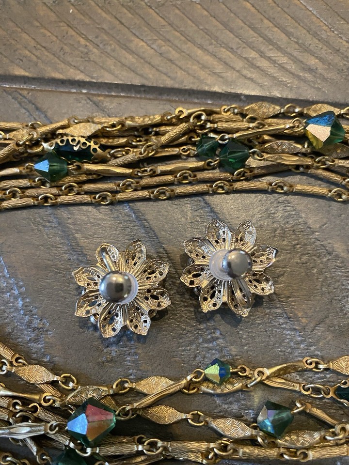 Vintage Unsigned Miriam Haskell Set | eBay