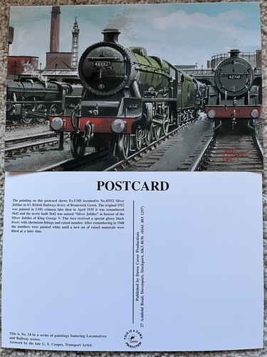 Ex LMS Locomotive No 45552 Blank Postcard | eBay UK