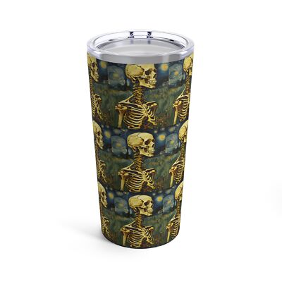 Spooky Skeleton Starry Night Tumbler 20oz | eBay