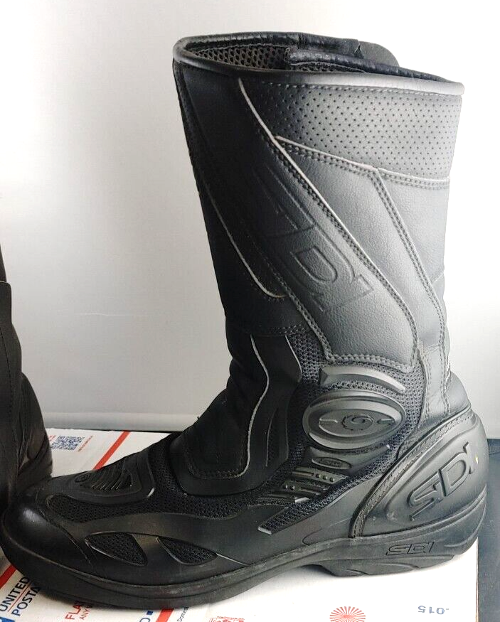 SIDI Motorcycle Riding Boots Shoes Size Men's US 10 Black Streetbike ...