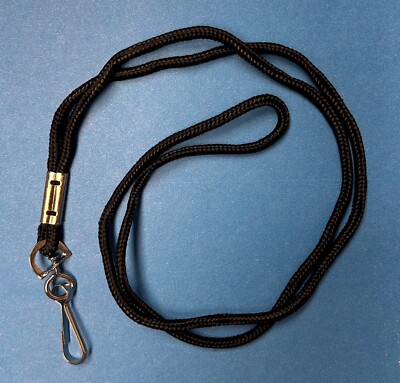 20 Pieces of Black Polyester Braided Neck Lanyards | eBay