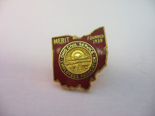 High Quality Vintage Ohio Civil Service Employee MERIT Award Badge Pin ...