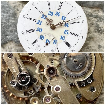 Antique pocket watch MOVEMENT / MECHANISM | eBay