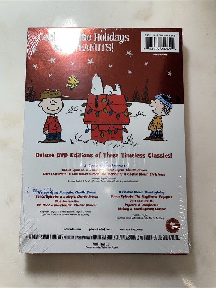 PEANUTS * * Deluxe Holiday Collection (3 DVD SET) Charlie Brown ...
