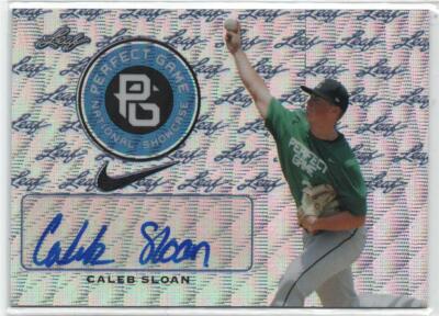 Caleb Sloan RC #5/10 Auto 2016 Leaf Perfect Game NrMint/Mint - Aliz | eBay