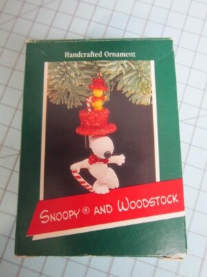 Hallmark Full Size Ornament - Snoopy and Woodstock Dancing in Top Hats ...